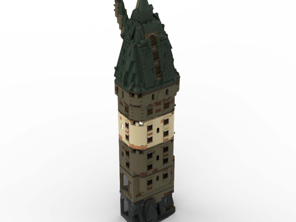 LEGO MOC HP Modular - Gryffindor Dorms Rework - Great Tower 3/4 by ...