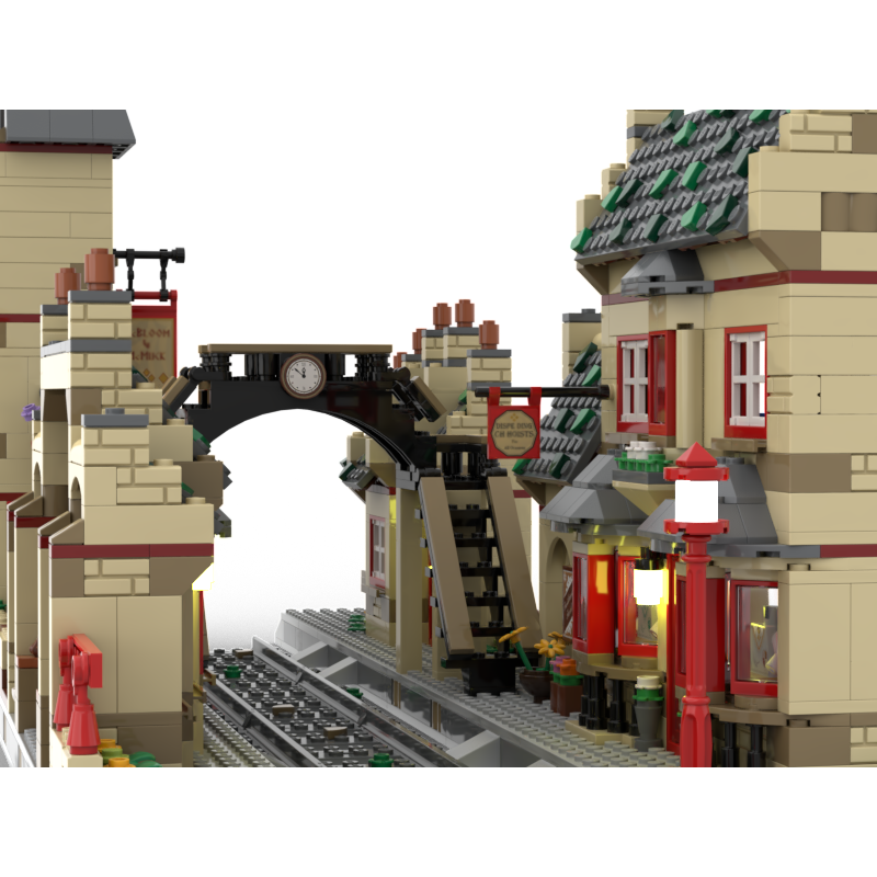 LEGO MOC Hogsmeade Station Massive Extension by JD Bricks | Rebrickable - Build with LEGO