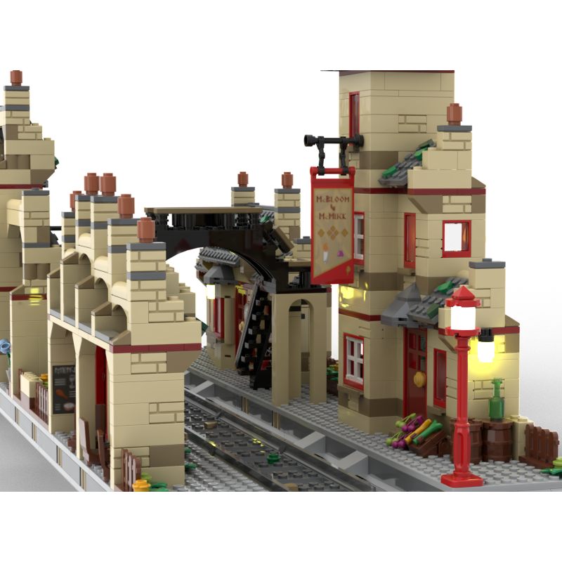 LEGO MOC Hogsmeade Station Massive Extension by JD Bricks | Rebrickable - Build with LEGO
