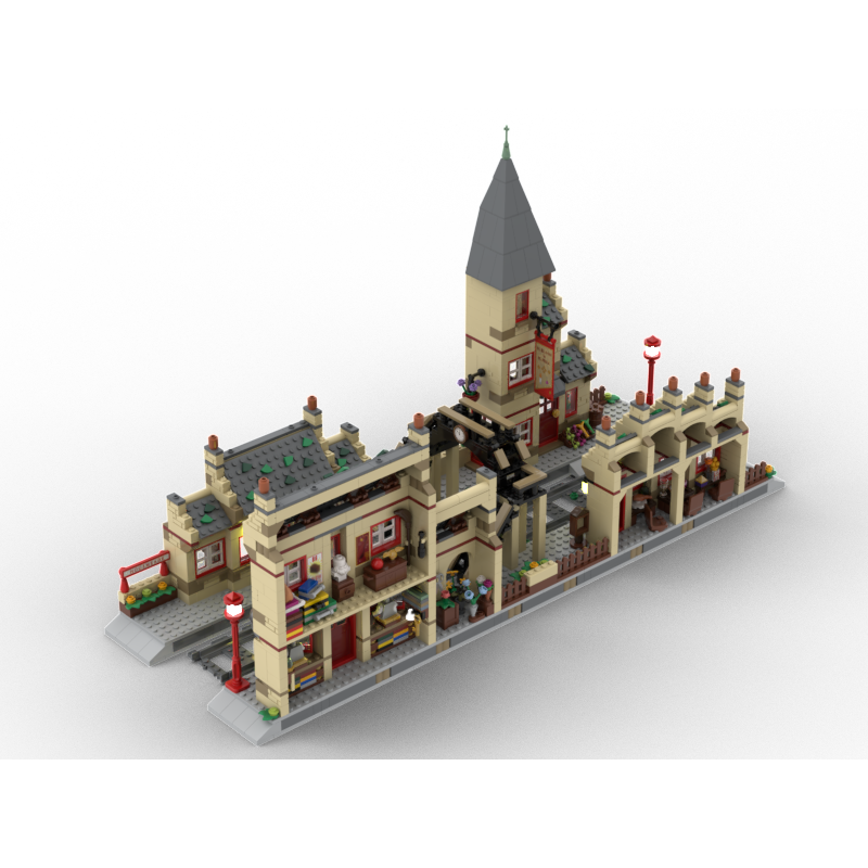 LEGO MOC Hogsmeade Station Massive Extension by JD Bricks | Rebrickable - Build with LEGO