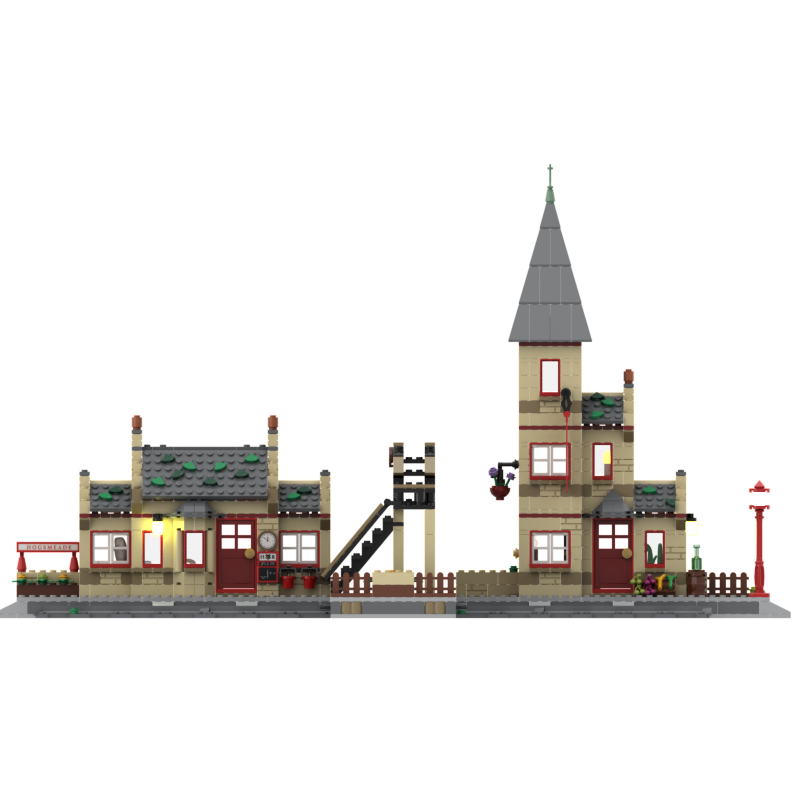 LEGO MOC Hogsmeade Station Massive Extension by JD Bricks | Rebrickable - Build with LEGO