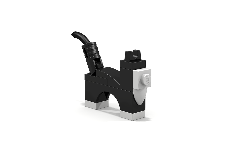 LEGO MOC Tuxedo Cat by snugglepanda | Rebrickable - Build with LEGO