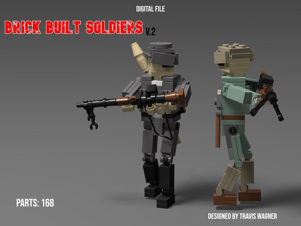 LEGO MOC Brick Built Soldiers by Camobricktape | Rebrickable - Build ...
