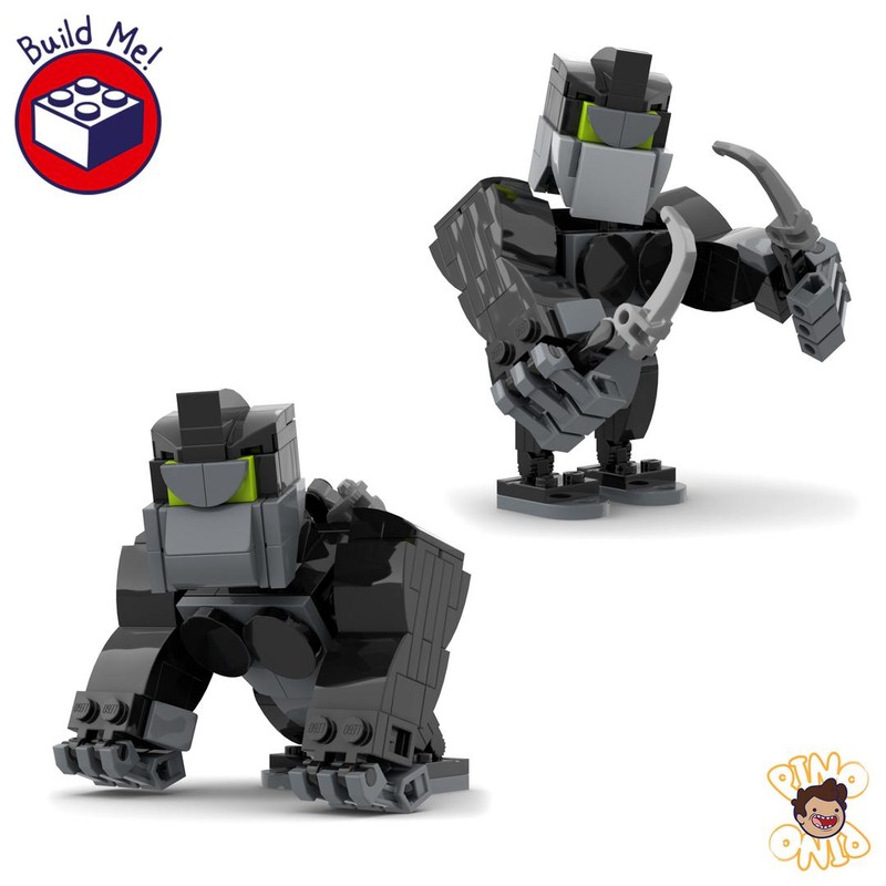 LEGO MOC Optimus Primal (mini) by pino_creations | Rebrickable - Build ...