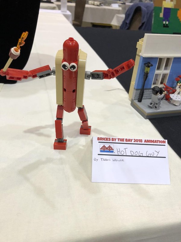 LEGO MOC Hot Dog Guy by Camobricktape | Rebrickable - Build with LEGO