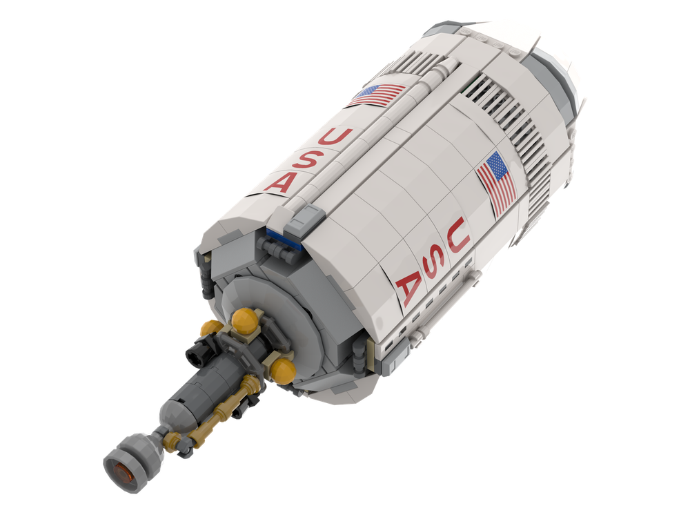 LEGO MOC Saturn MLV with nuclear upper stage by zeegiraf | Rebrickable ...