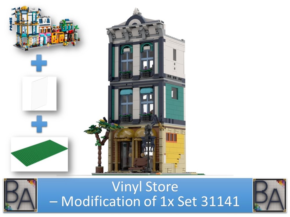 LEGO MOC Vinyl Store - Modification of Set 31141 by Brick Artisan | Rebrickable - Build with LEGO