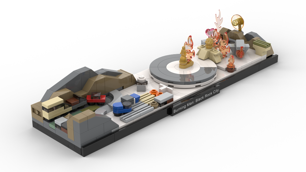 LEGO MOC Burning Man: Black Rock City by MasonRy | Rebrickable - Build ...