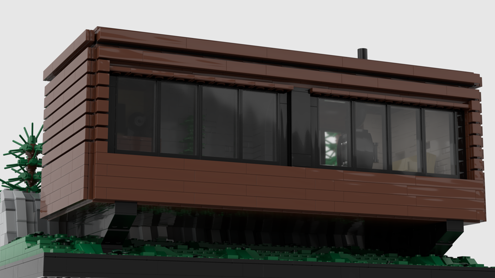 LEGO MOC MODERN HILLSIDE HOUSE - MINIFIGURE SCALE by design_studio_rene ...