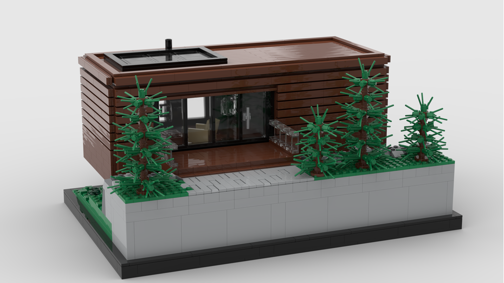 LEGO MOC MODERN HILLSIDE HOUSE - MINIFIGURE SCALE by design_studio_rene ...