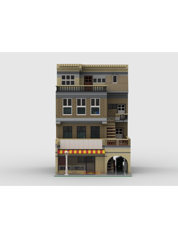 LEGO MOC Modular Takeaway and Apartments by Mandy Nicholls ...
