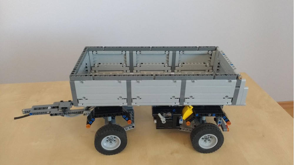 LEGO MOC Trailer - Tipper Pneumatic by Kazu | Rebrickable - Build with LEGO
