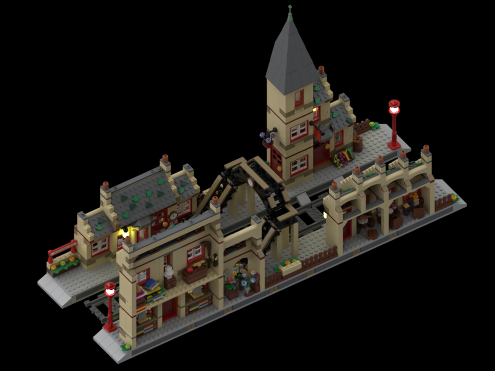 LEGO MOC Hogsmeade Station Extension - Dispe Ding HC Hoists by JD Bricks | Rebrickable - Build ...