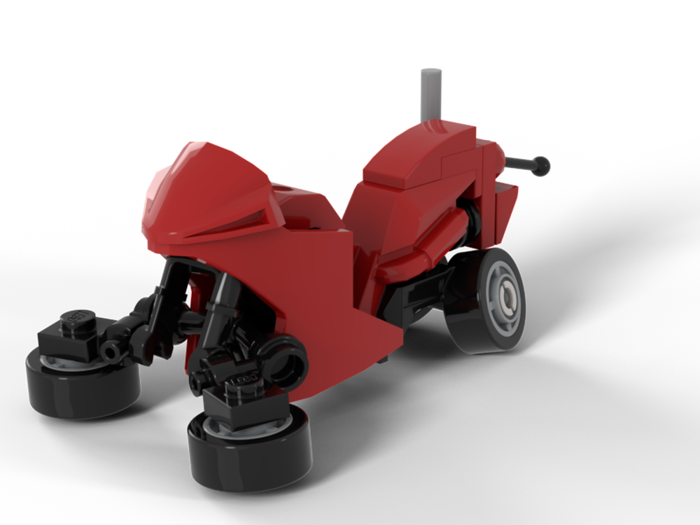 LEGO MOC Red Space Speeder Bike by ThatTallGinger | Rebrickable - Build ...