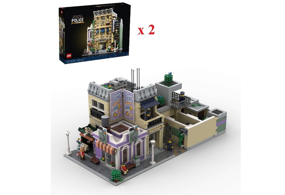 LEGO MOC The Prison - 2 sets of 10278 Alternate Build by porklegoguy ...