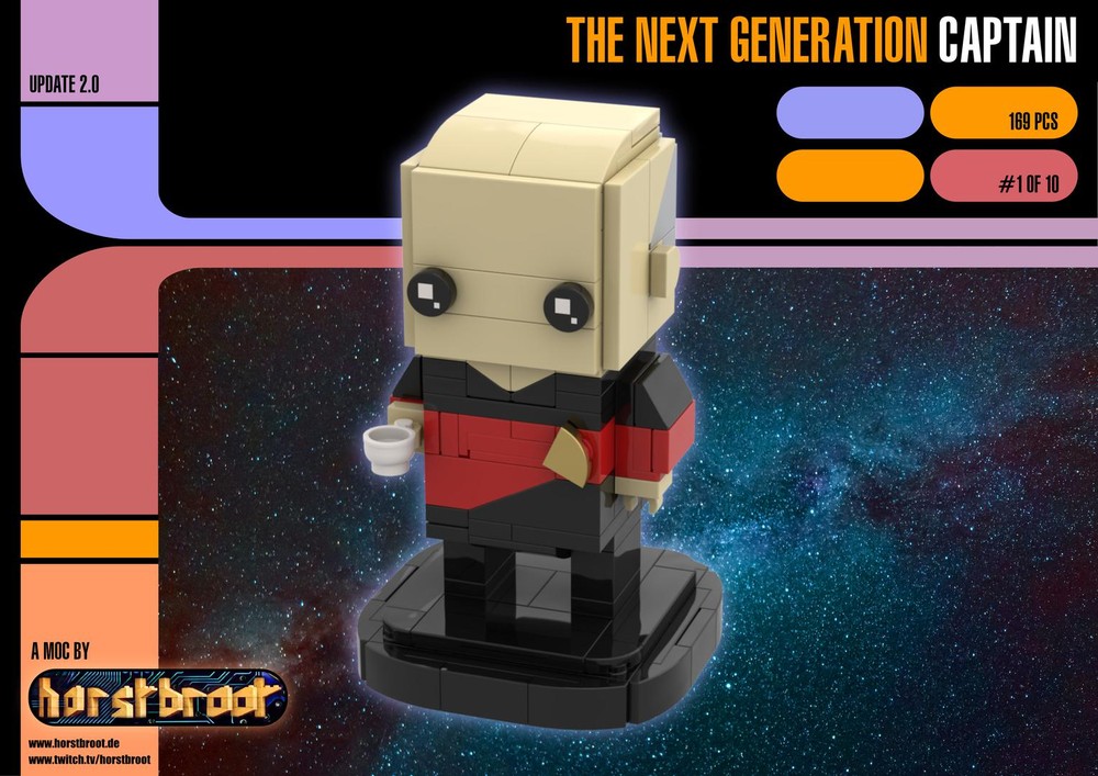 LEGO MOC TNG Captain (Update 2.0) by horstbroot | Rebrickable - Build ...