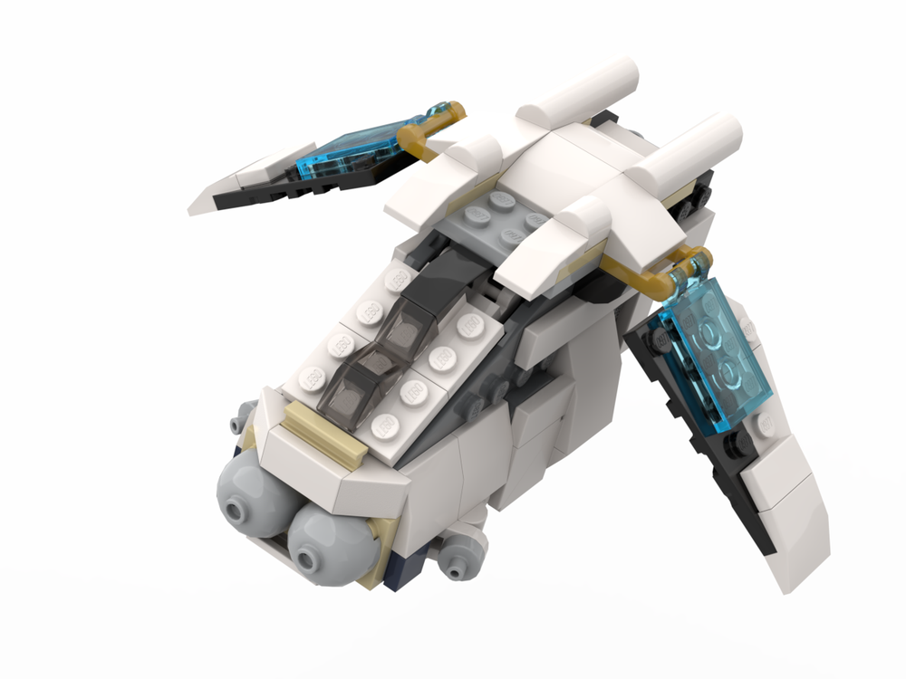 Lego Moc Republic Gunship Unofficial Fan Design And 31134 Alternate