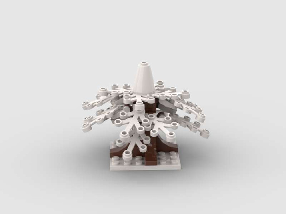 Lego Moc Winter Tree By Themightysumo Rebrickable Build With Lego
