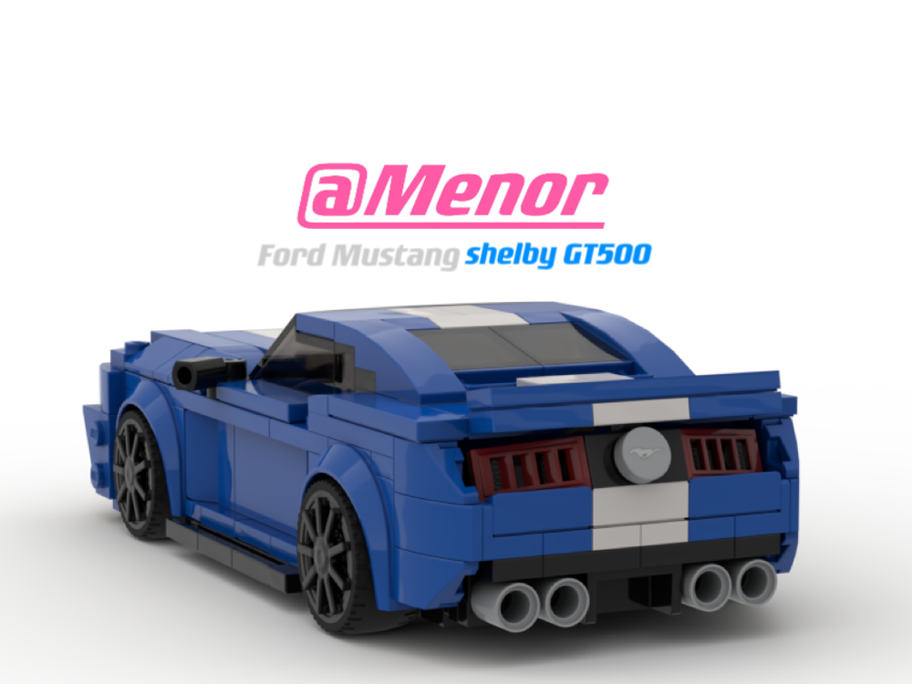 LEGO MOC Ford Mustang Shelby GT500(Generation 5) V2 Blue by Menor ...