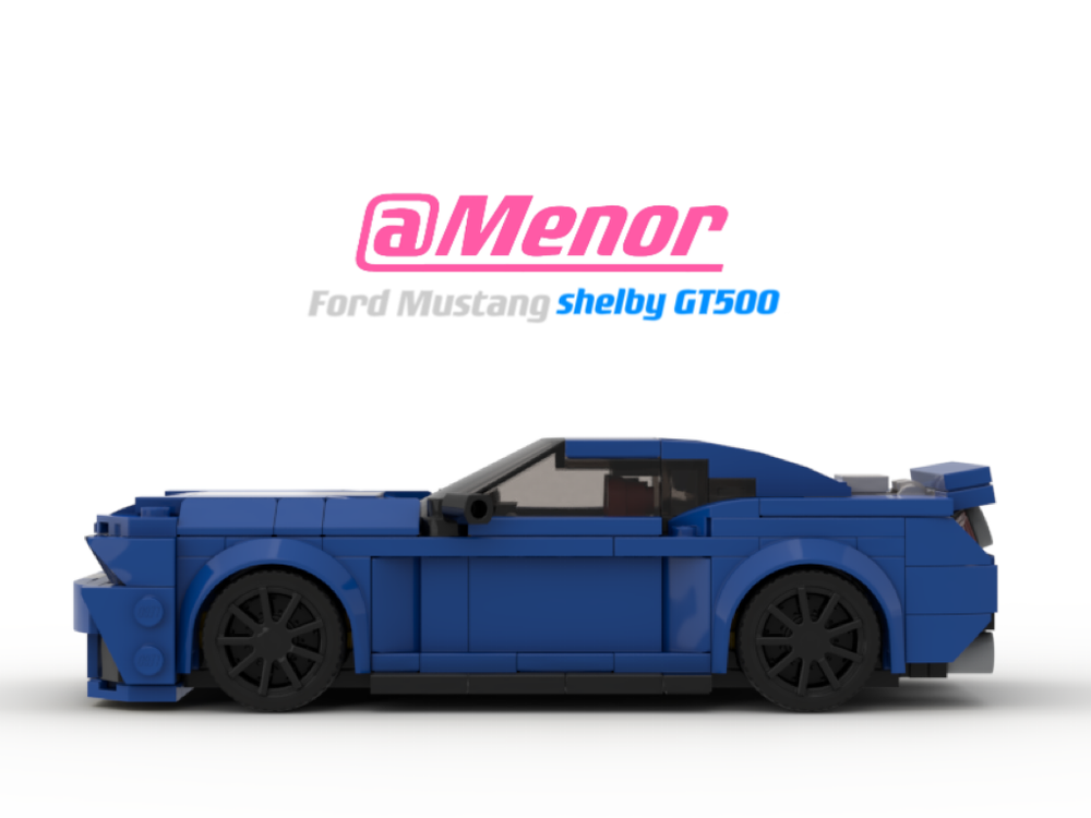 LEGO MOC Ford Mustang Shelby GT500(Generation 5) V2 Blue by Menor ...