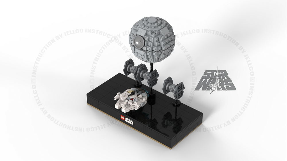 LEGO MOC Micro Diorama Escape From deathstar : Desktop Version by jellco | Rebrickable - Build ...
