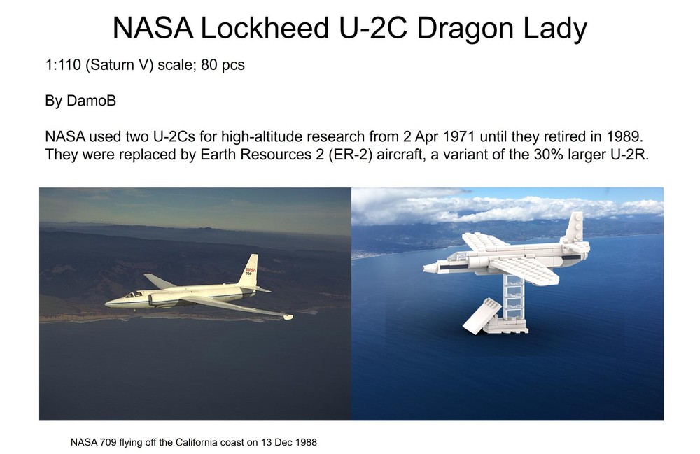 LEGO MOC DamoB's NASA Lockheed U-2C Dragon Lady by DamoB | Rebrickable ...