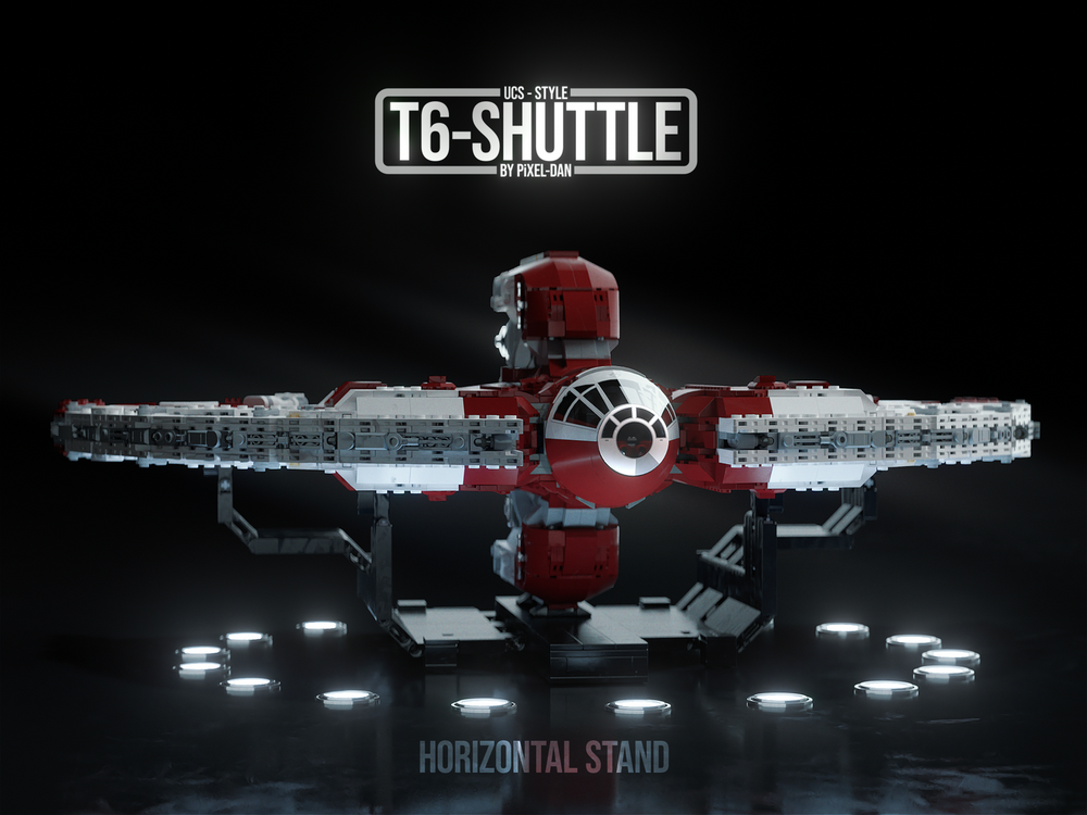 Lego Moc Pixel Dans T6 Shuttle Horizontal Stand By Pixel Dan