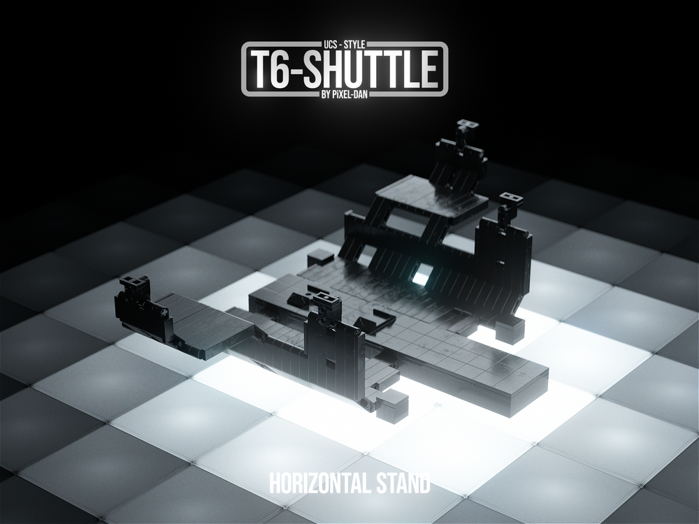 Lego Moc Pixel Dans T6 Shuttle Horizontal Stand By Pixel Dan