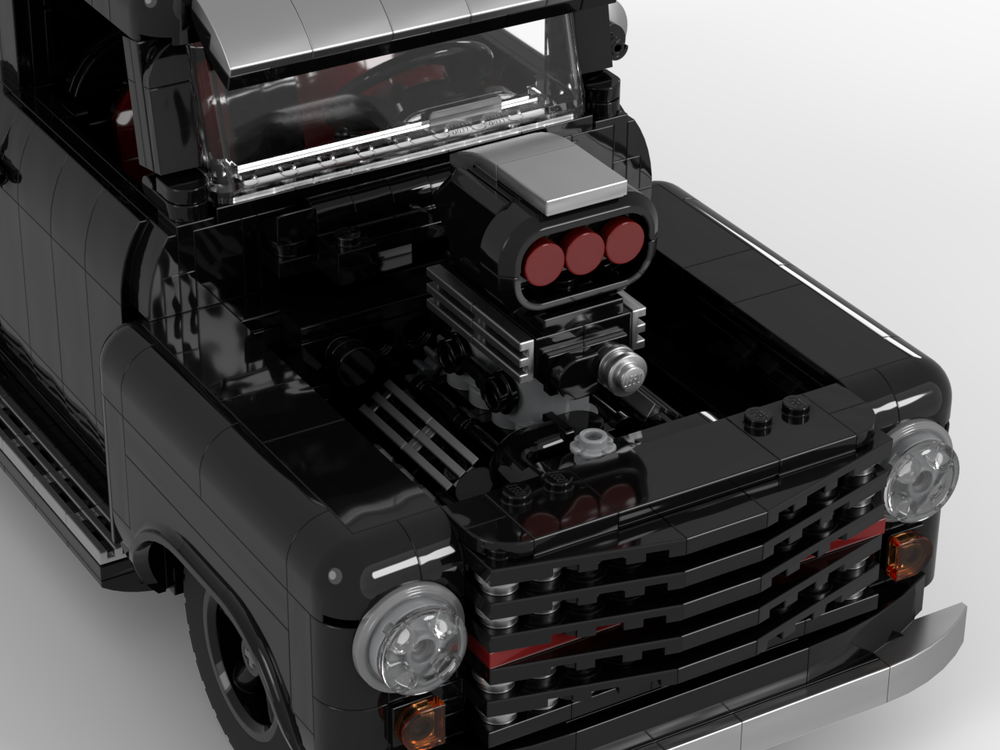 Lego Moc Us Pickup Truck Hot Rod 10290 Mod By Linse Rebrickable