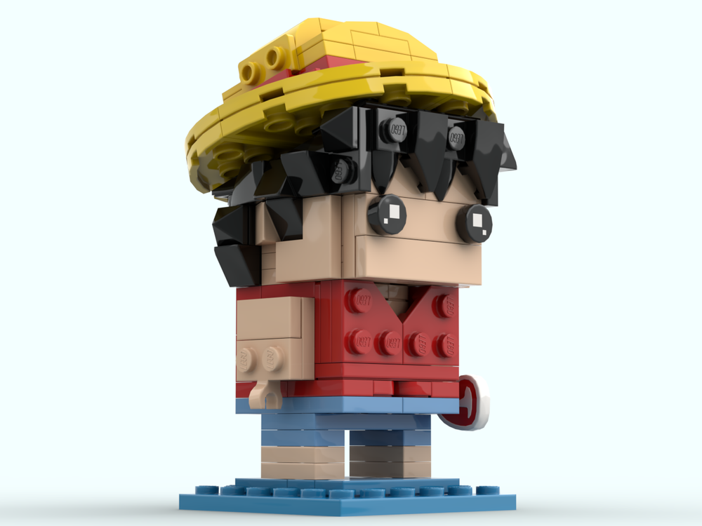 LEGO MOC Monkey D Luffy - One Piece BrickHeadz by AnimeBricks4 ...