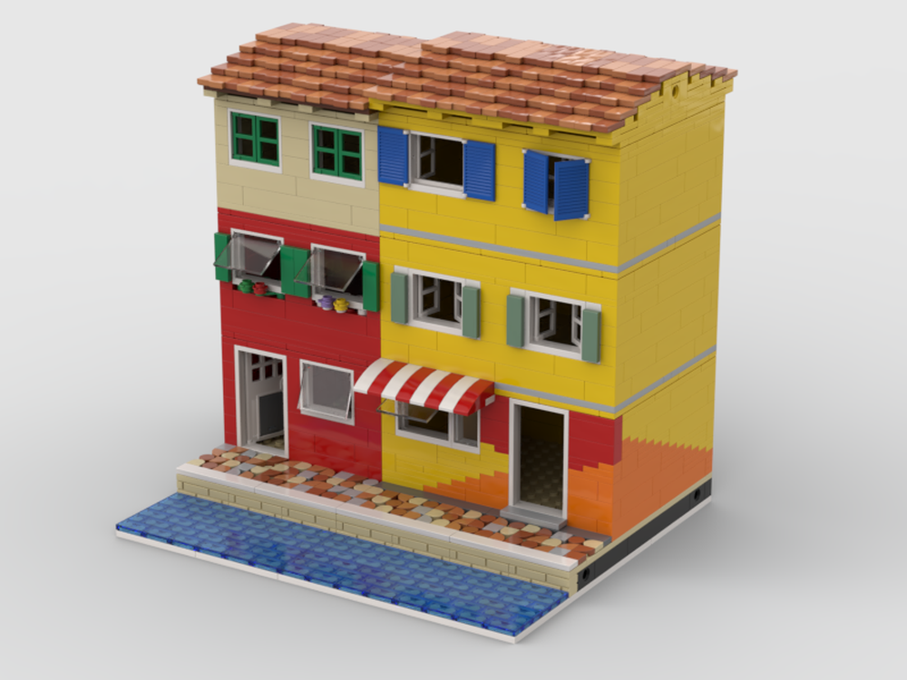 LEGO MOC Burano Island Canal Building 2 by audiojosi | Rebrickable ...