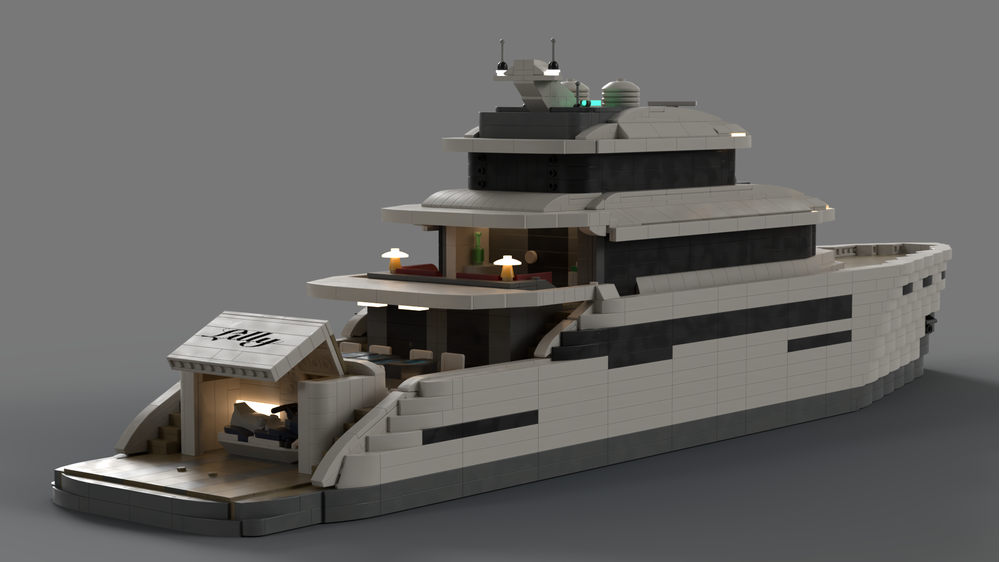 LEGO MOC Superyacht "LILLY" by AllirvinExperts | Rebrickable - Build ...