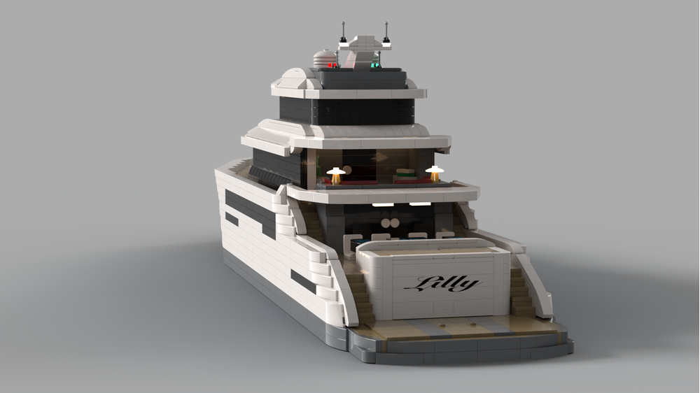 LEGO MOC Superyacht "LILLY" by AllirvinExperts | Rebrickable - Build ...