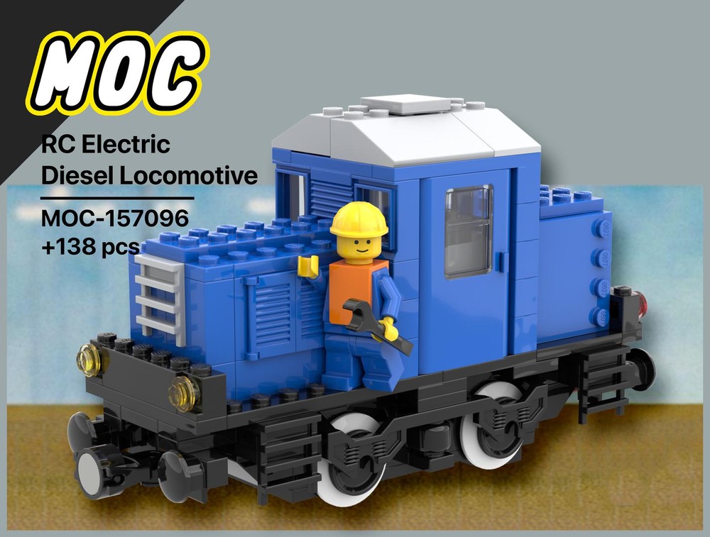 LEGO MOC RC Electric Diesel Locomotive 7760 | Shunter Train ...