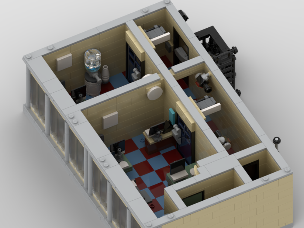 Lego Moc Office Building By T Nova Rebrickable Build With Lego