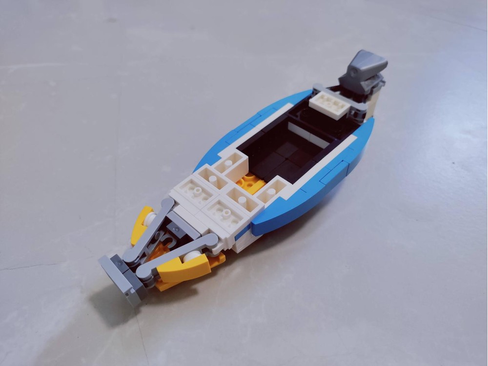 Lego Moc 31072 Motorboat By Legoori Rebrickable Build With Lego