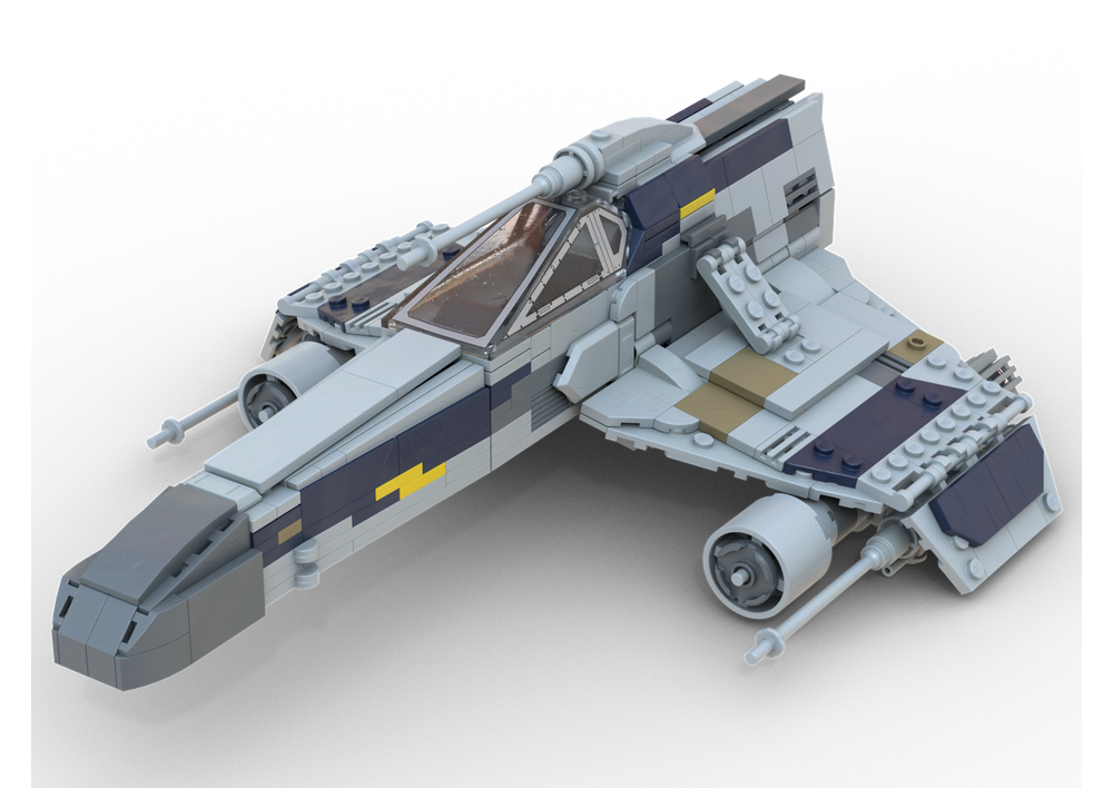 Lego Moc E Wing Escort Starfighter Legendary Edition By Comradekatya