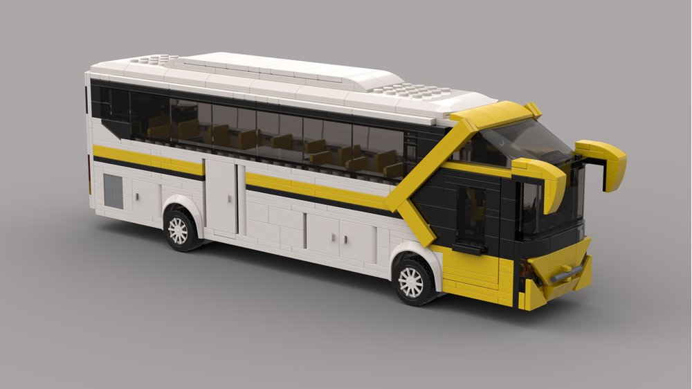 Lego Moc Coach Bus 03 Higer Klq6122 By Yanix Rebrickable Build