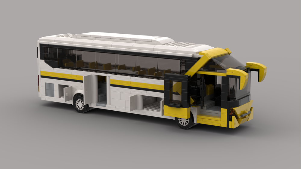 LEGO MOC Coach Bus - 03 - Higer KLQ6122 by Yanix | Rebrickable - Build ...