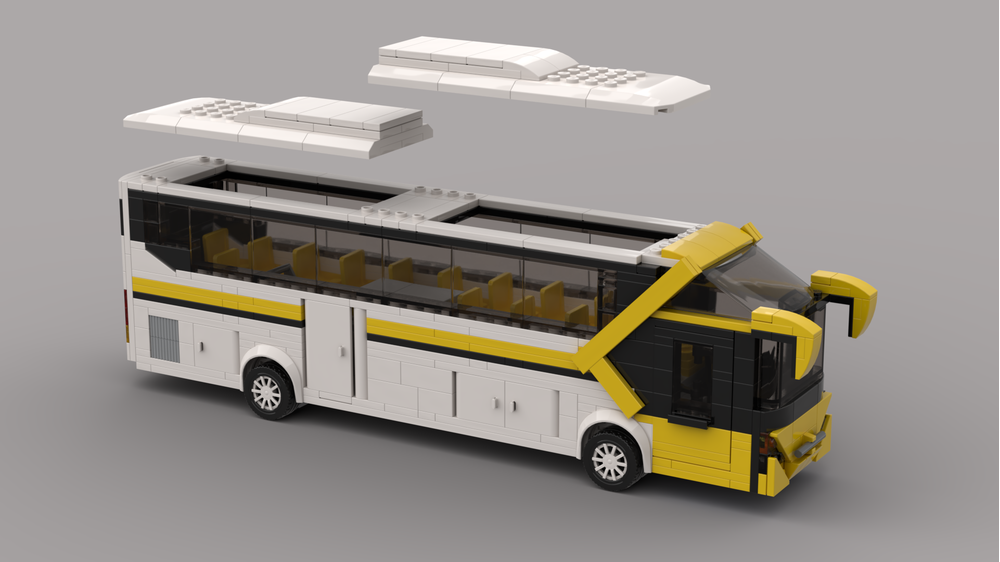 LEGO MOC Coach Bus - 03 - Higer KLQ6122 by Yanix | Rebrickable - Build ...