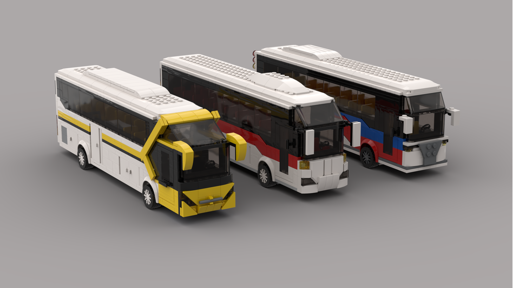 Lego Moc Coach Bus 03 Higer Klq6122 By Yanix Rebrickable Build