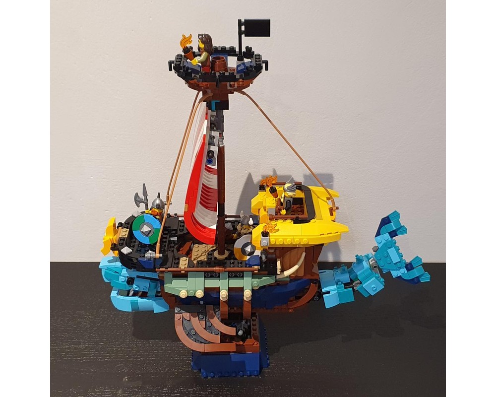 Lego Moc Viking Shark Ship By Gr33tje13 Rebrickable Build With Lego