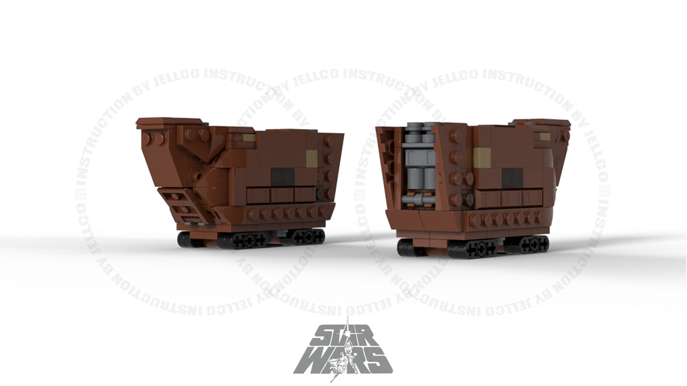 LEGO MOC Micro Diorama Sandcrawler & Landspeeder : Desktop Version by ...