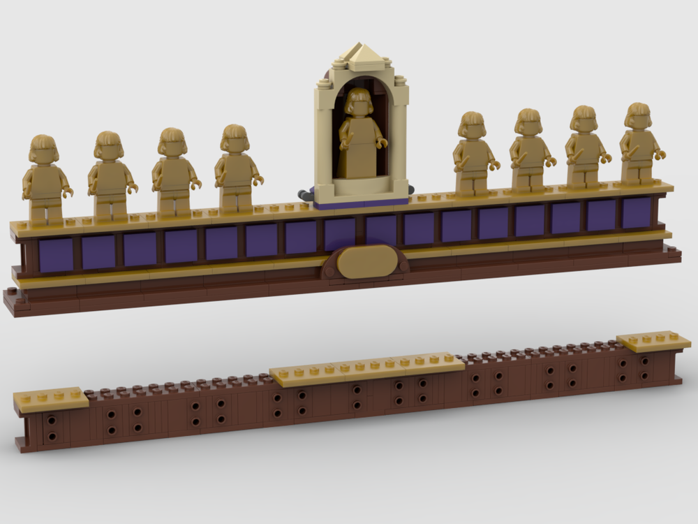 LEGO MOC Extended stand for Harry Potter Collectible Tiles and minifigs ...