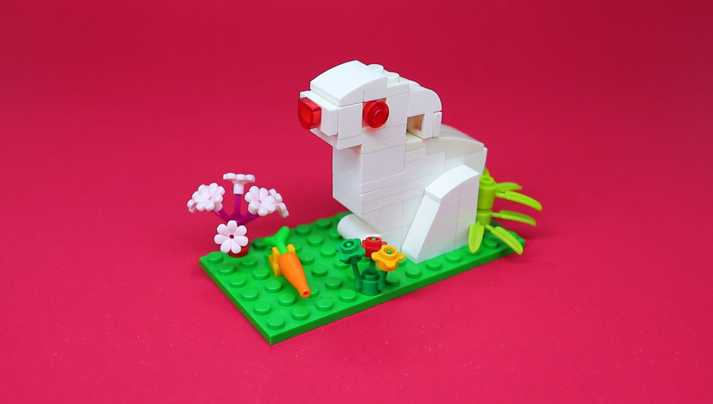 LEGO MOC Albino white rabbit by bloco_de_ideias | Rebrickable - Build ...