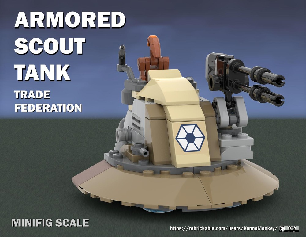 LEGO MOC Armored Scout Tank Trade Federation by KennoMonkey ...