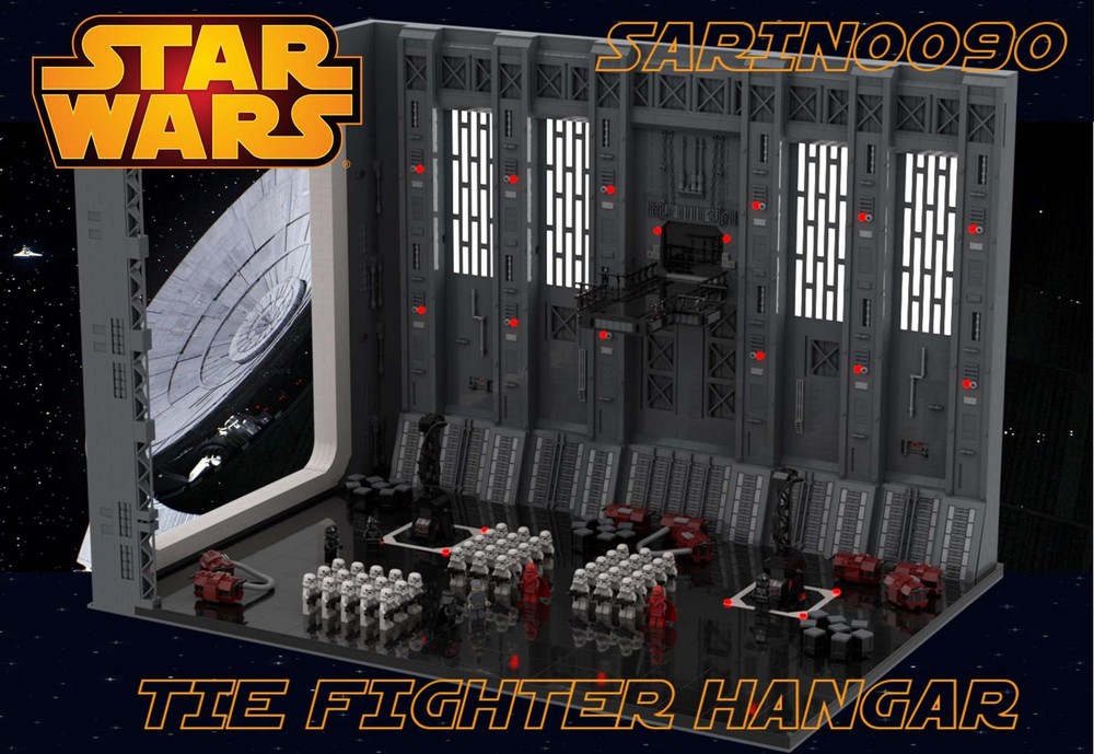 LEGO MOC SW - TIE Hangar by Sarinoo90 | Rebrickable - Build with LEGO