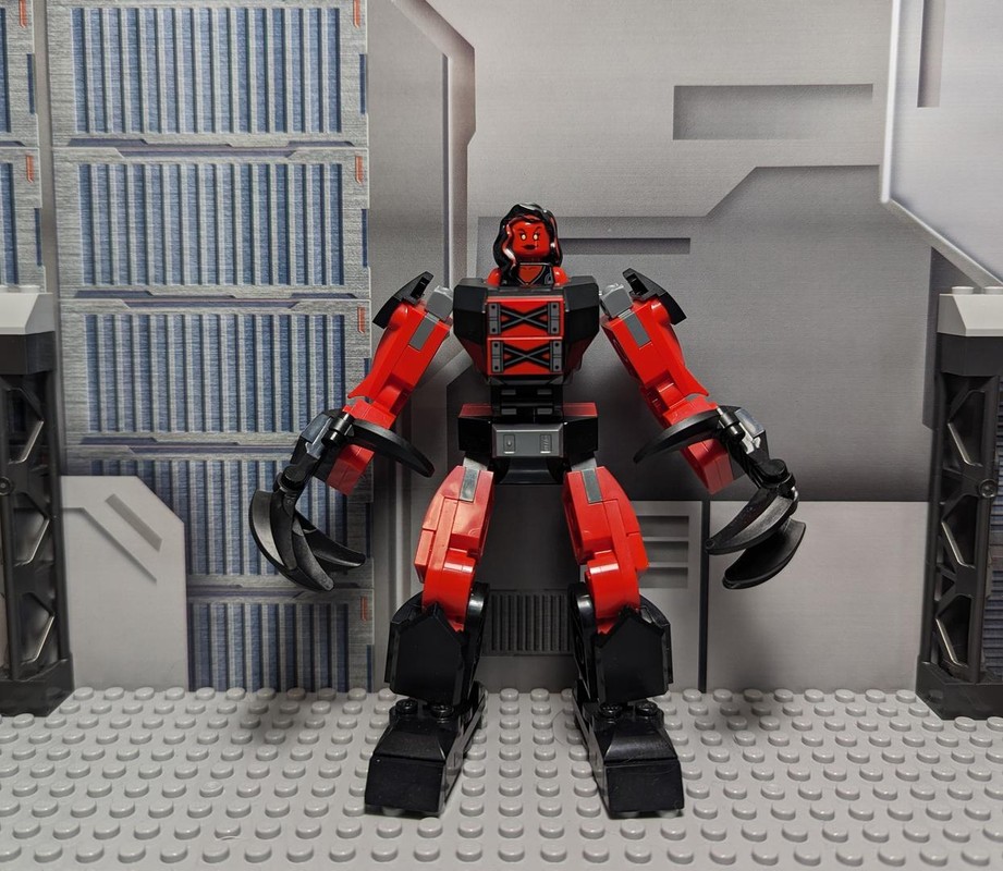 LEGO MOC Red She-Hulk Mech Armor by Bricks and Capes | Rebrickable ...