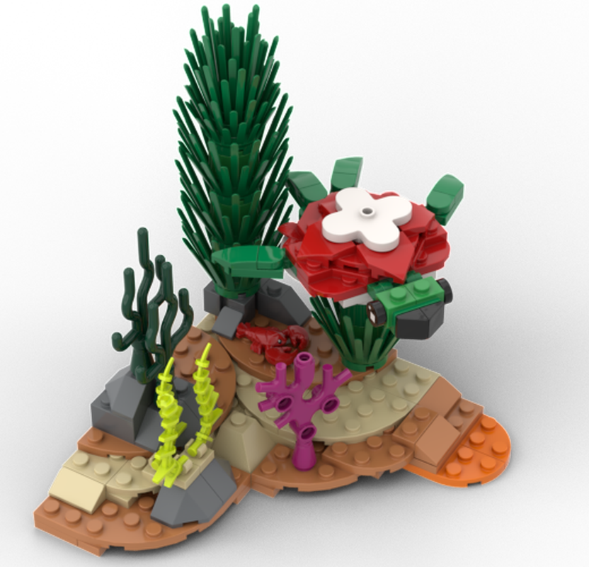 LEGO MOC Sea Turtle Decor (Improved) by Space_Steave | Rebrickable ...