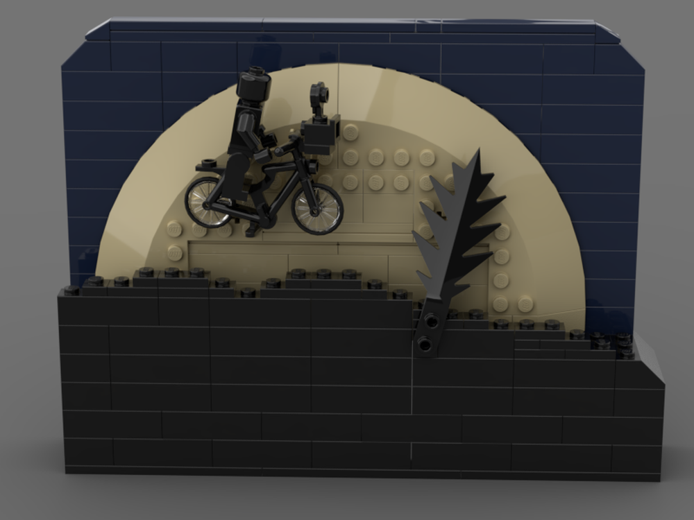 LEGO MOC E.T. Bike Scene by Elemorea | Rebrickable - Build with LEGO